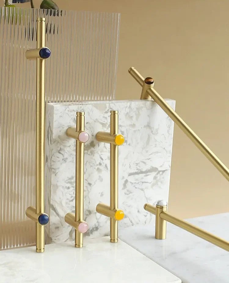 Jade Brass Cabinet Handles – Adjustable Drawer Pulls & Knobs ...