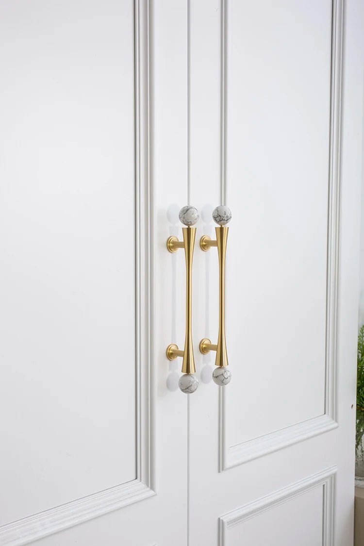 Pink Crystal Brass Cabinet Knobs | Luxury Drawer Pulls – PlatePrestige